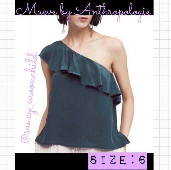Anthropologie | Tops | New Maeve Fancy Pretty Delicate Feminie Gray One ...